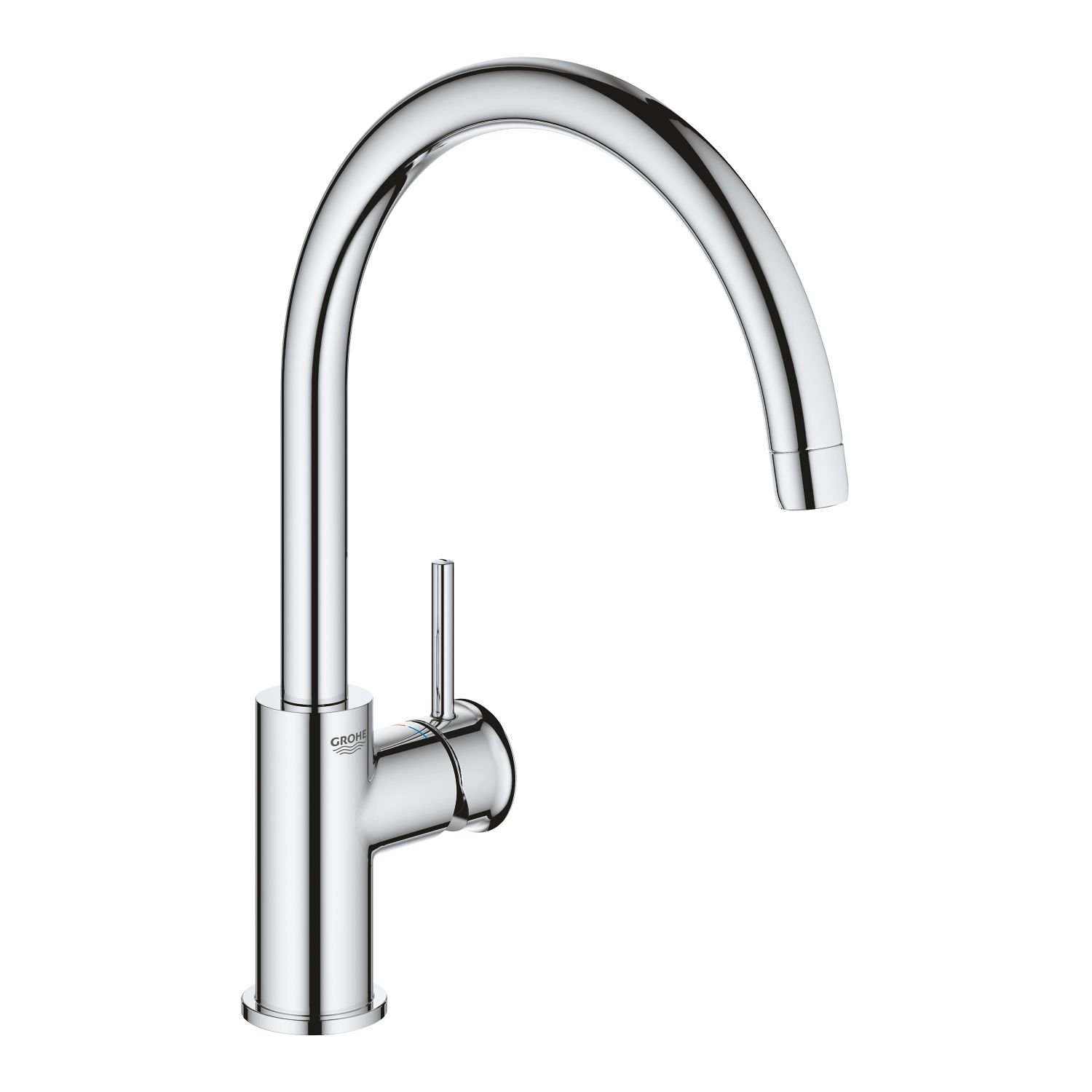 Смеситель для кухни Grohe Start Classic 31553001, C-образный высокий излив, хром