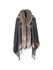 Накидка Bazar Deluxe Geometric-pattern poncho, размер OneSize, серый
