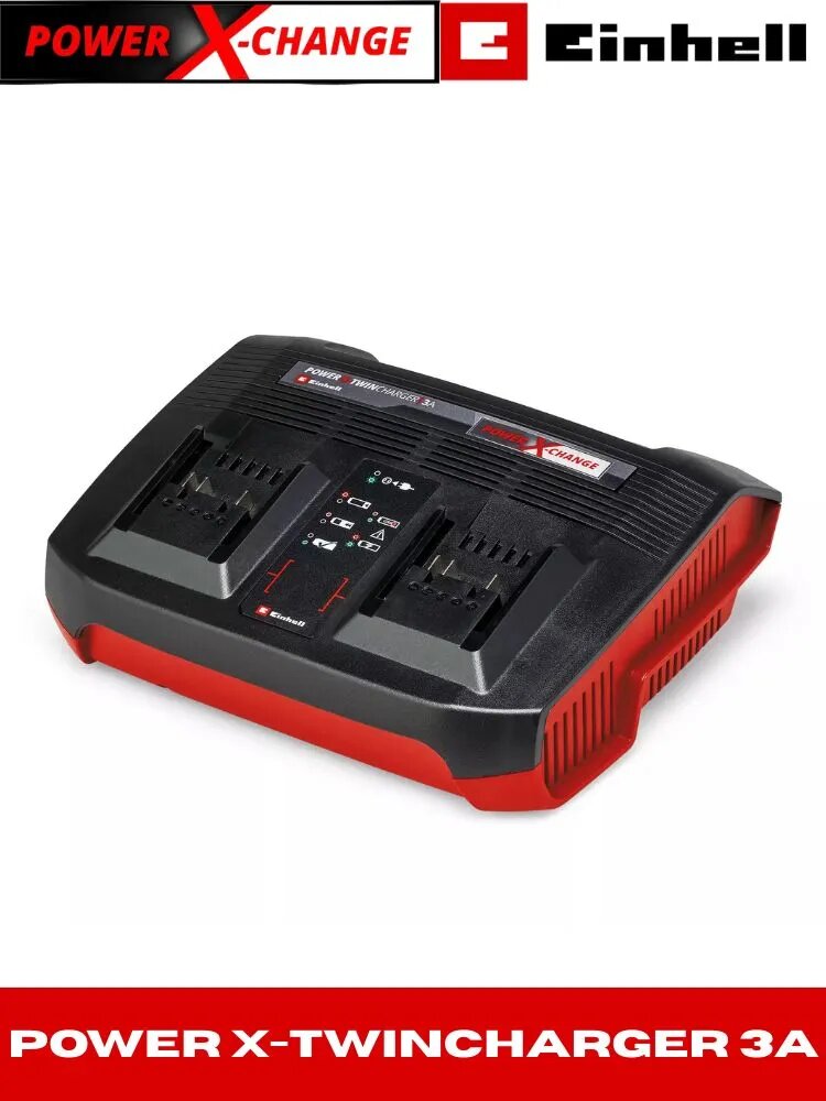 Einhell Power X-Twincharger 3A 2x 18 В Параллельная зарядка аккумуляторов Экономия места 4512069