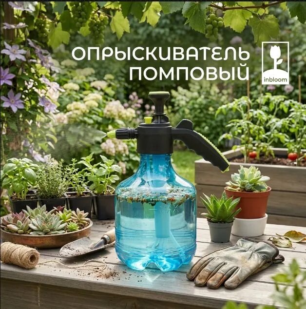 Пульверизатор 3 л 1 шт 3 л 1 шт для полива растений для сада и огорода для домашнего использования для ухода за цветами для удобного полива