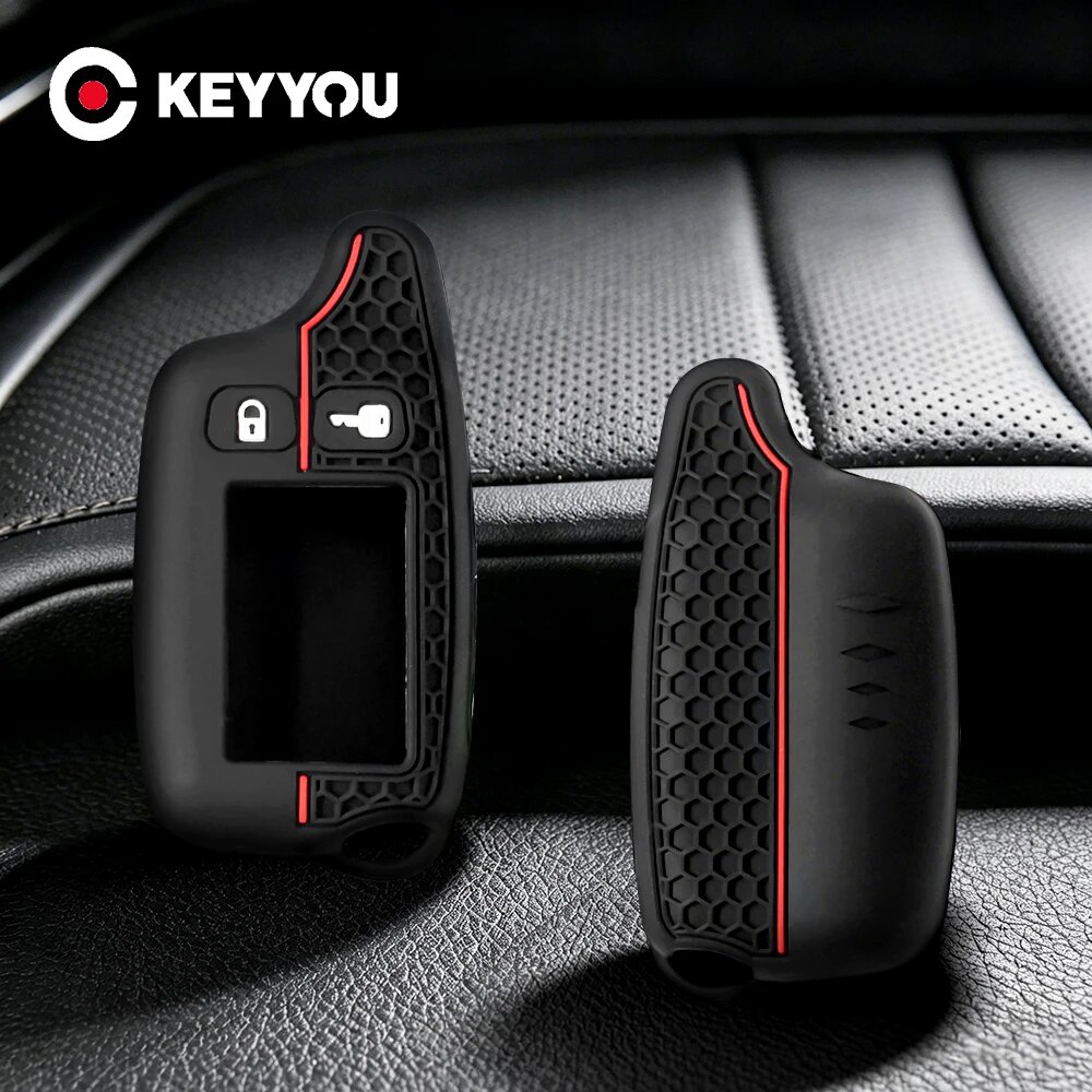 Силиконовый чехол-брелок KEYYOU для российской двухсторонней системы сигнализации, брелок для ключей для Tomahawk TW9010 9010