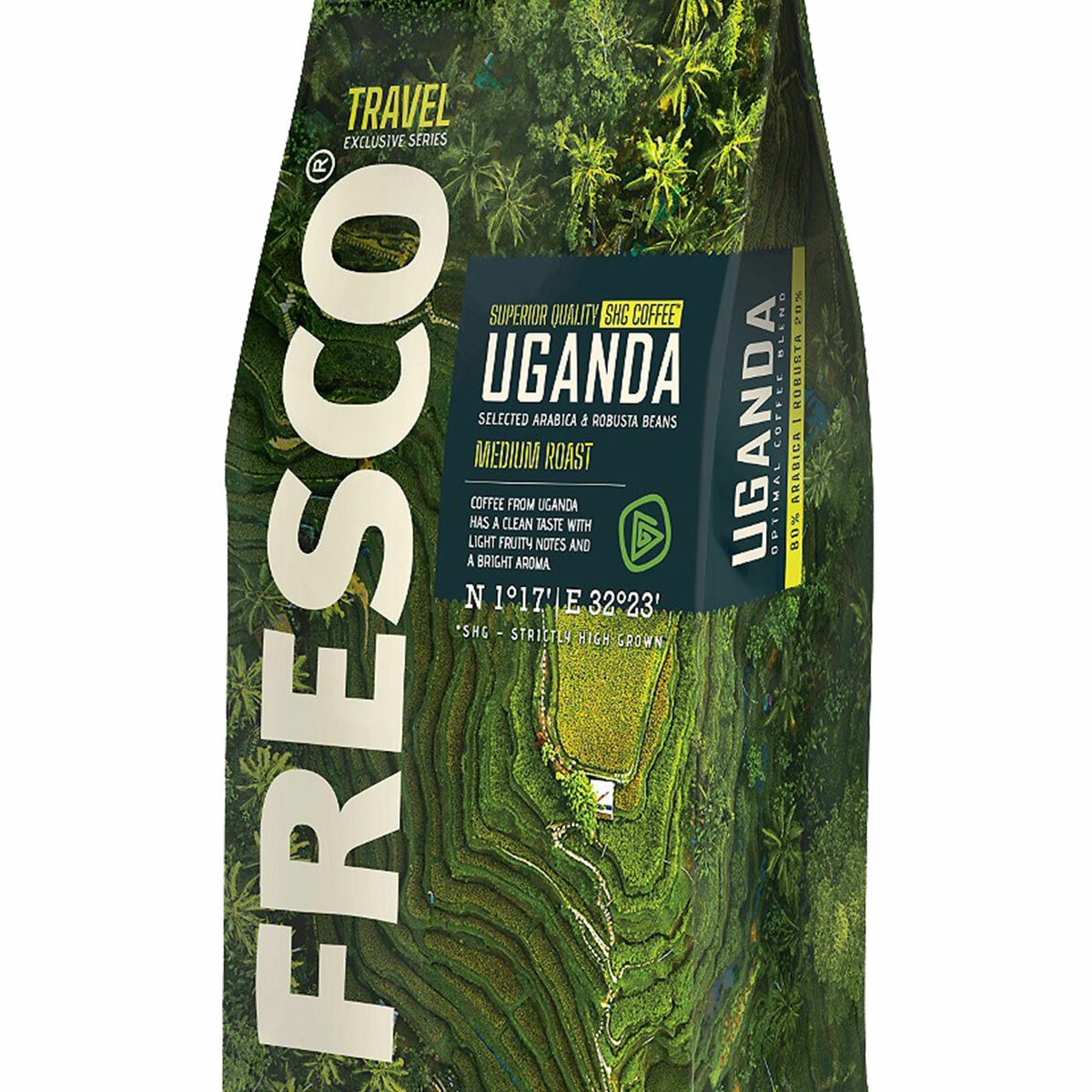 Кофе в зернах FRESCO "Uganda", 900 г