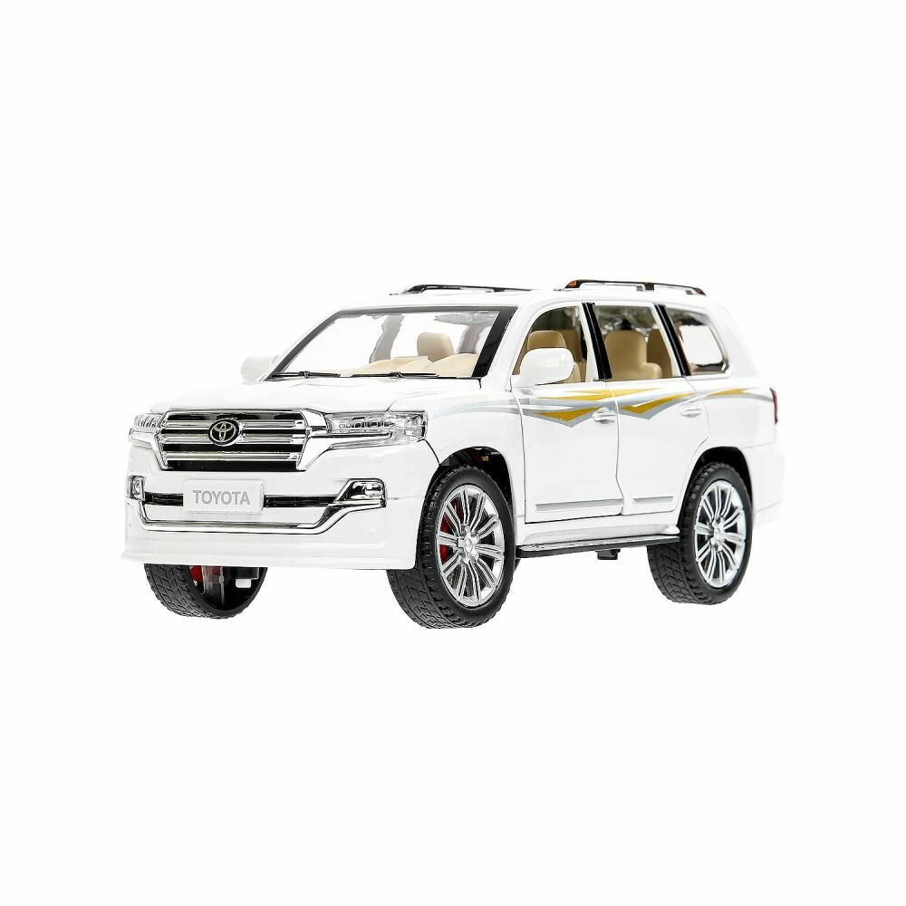 Технопарк Металлическая машинка 1/24 Toyota Land Cruiser , свет и звук