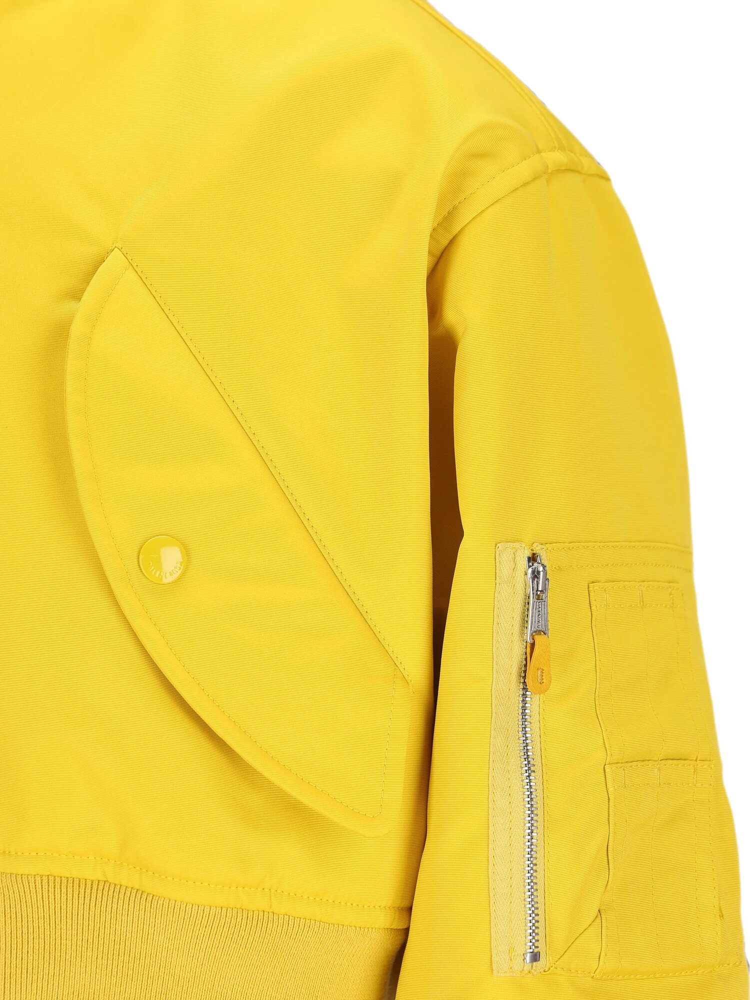 Куртка BALENCIAGA Cropped oversized bomber jacket, размер 38, желтый — фото 1