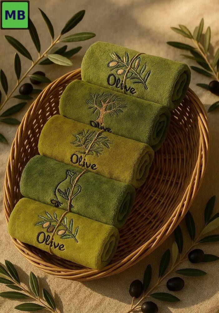 Полотенце кухонное, Велюровая фактура, 5шт