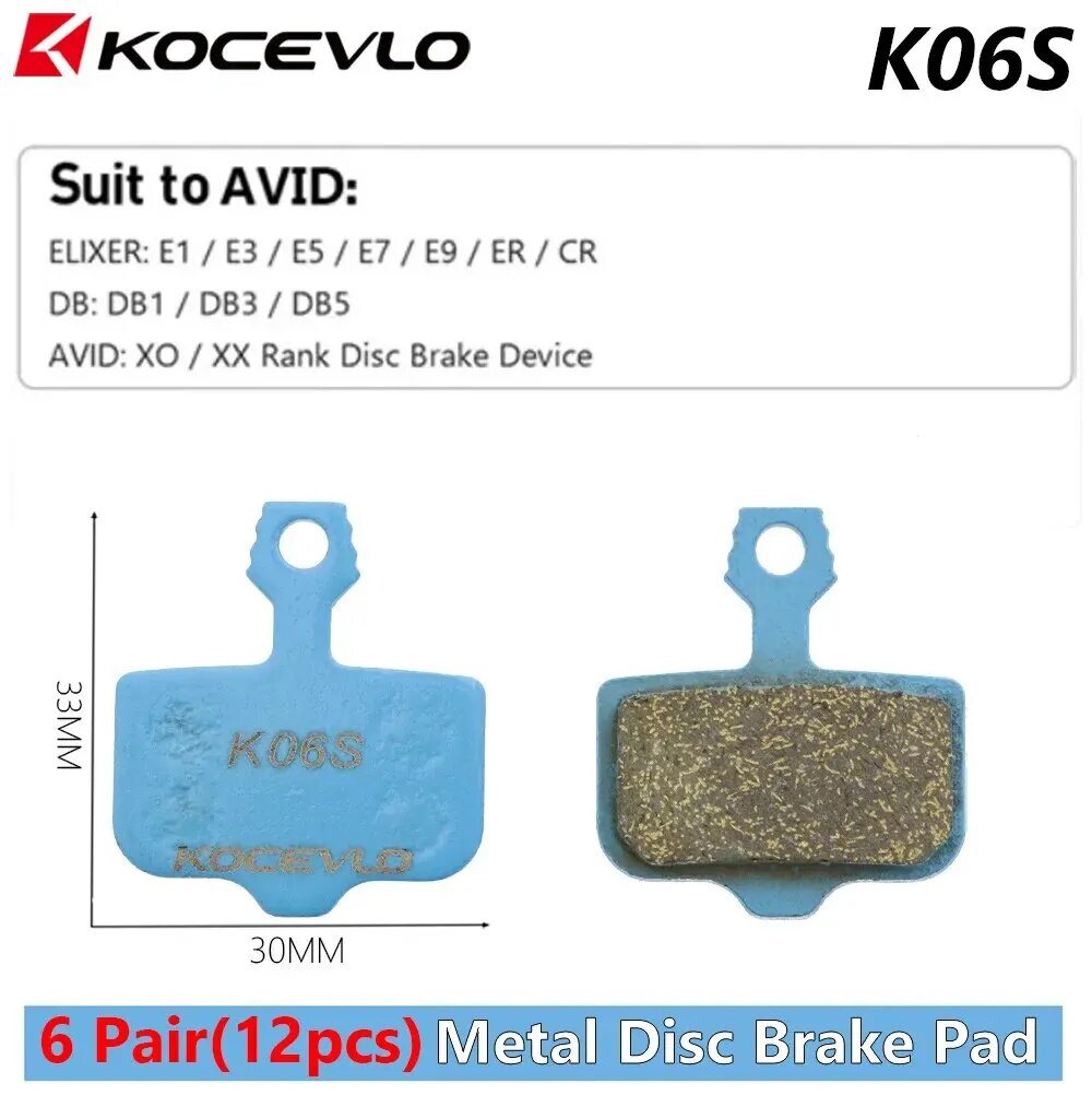Kocevlo Металлические Тормозные Колодки для B01S B05S SRAM AVID HAYES Magura ZOOM K06S 6 Pair