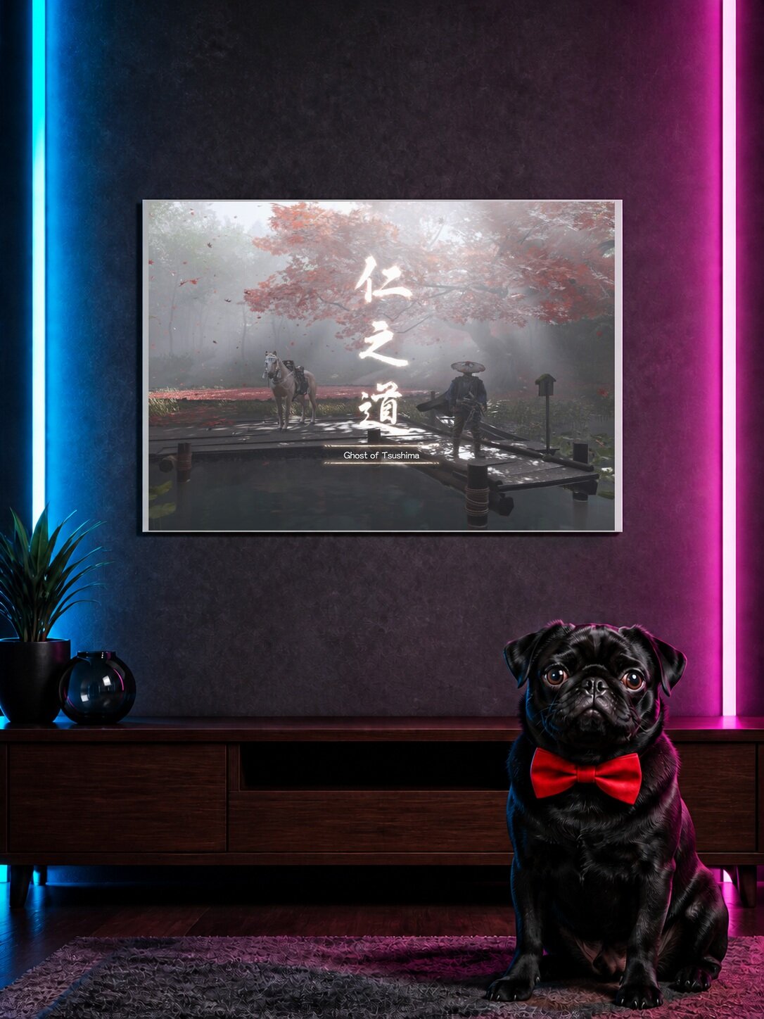 Плакат Ghost of Tsushima Эстетика — энергия игровой вселе A3