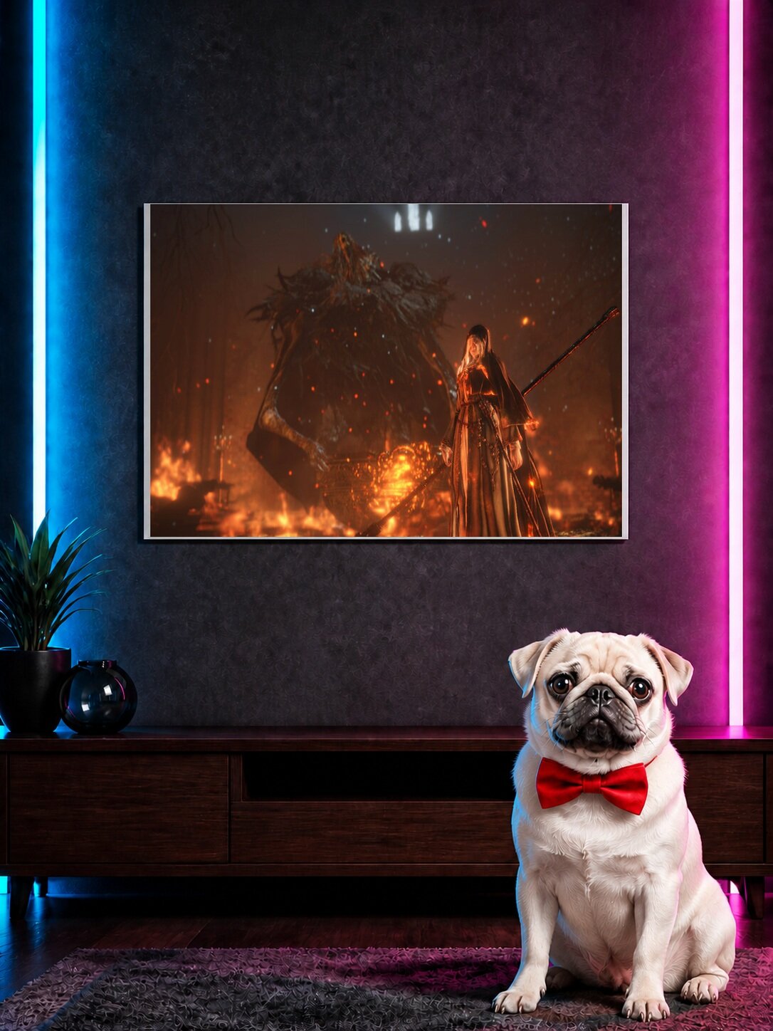 Постер Dark Souls Хроники — коллекционная игровая иллюстр A3