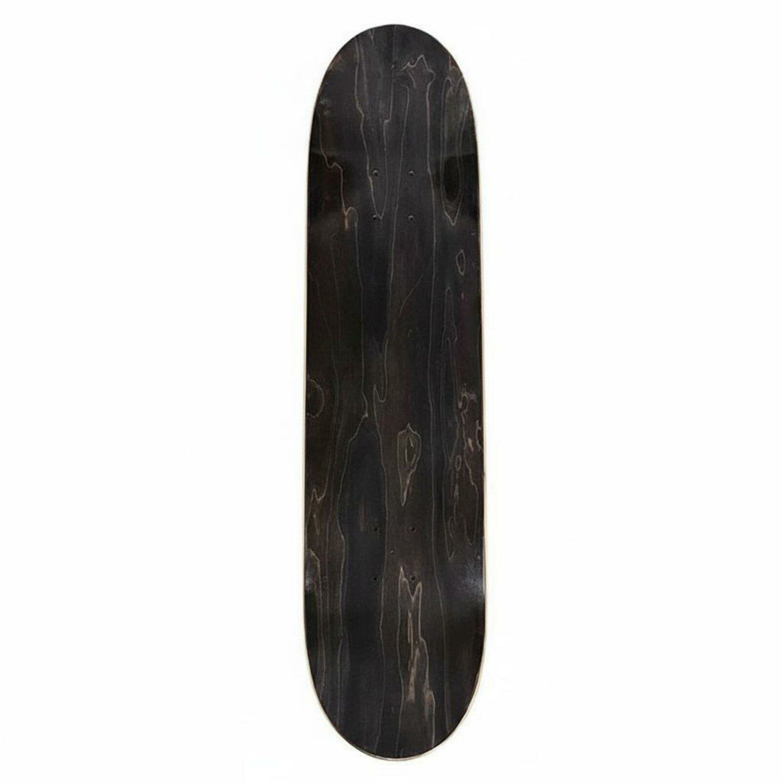 Профессиональная дека для скейтборда Maple Deck с двойным киктейлом, вогнутая конструкция, подходит для начинающих, профессионалов и уличного катания, черная.