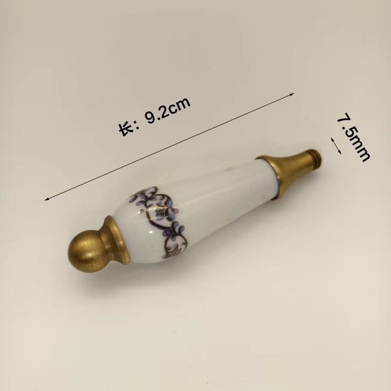 Керамическая ручка для смесителя, 1 Pc Handle B Рукоятка крана с белой фарфоровой фурнитурой, без узоров
