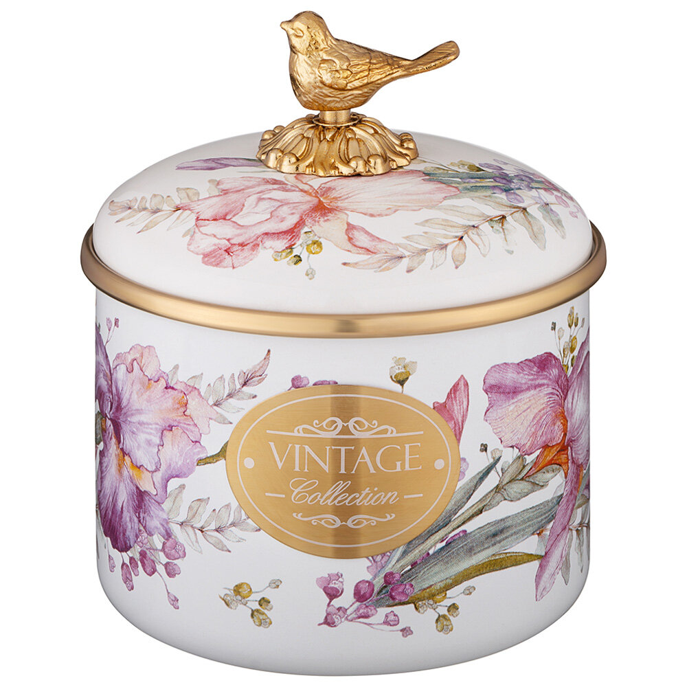 Банка для сыпучих продуктов lefard, серия irises, 12 х 9см / 1,0л KSG-950-759
