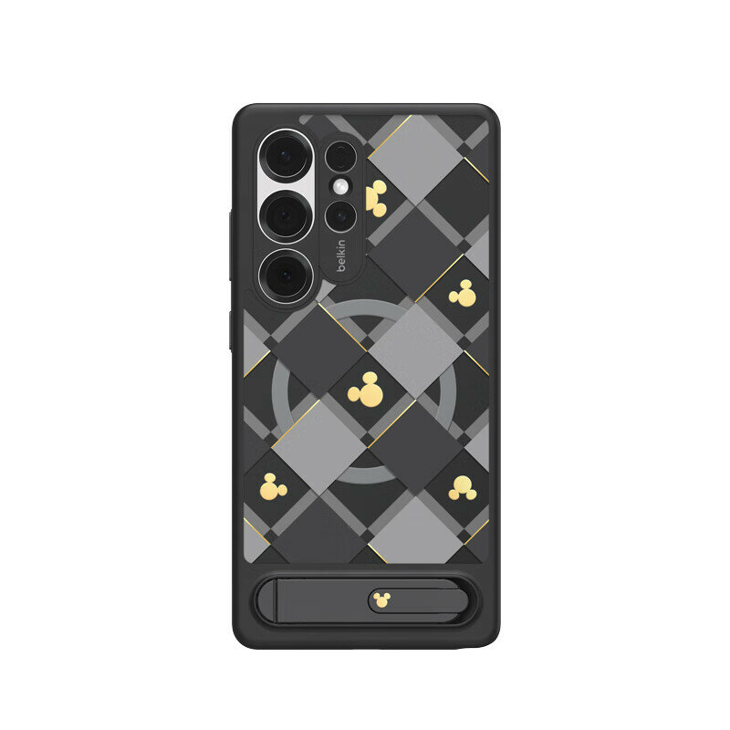 BELKIN Samsung S25 Ultra полный чехол с магнитным креплением черный золотой Микки Цвет：Звездный Микки совместимый с S25