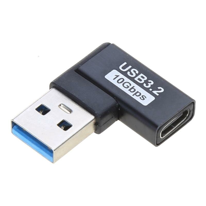 USB3.0 угловой адаптер Type-C, Боковая Изогнутая Передняя Часть