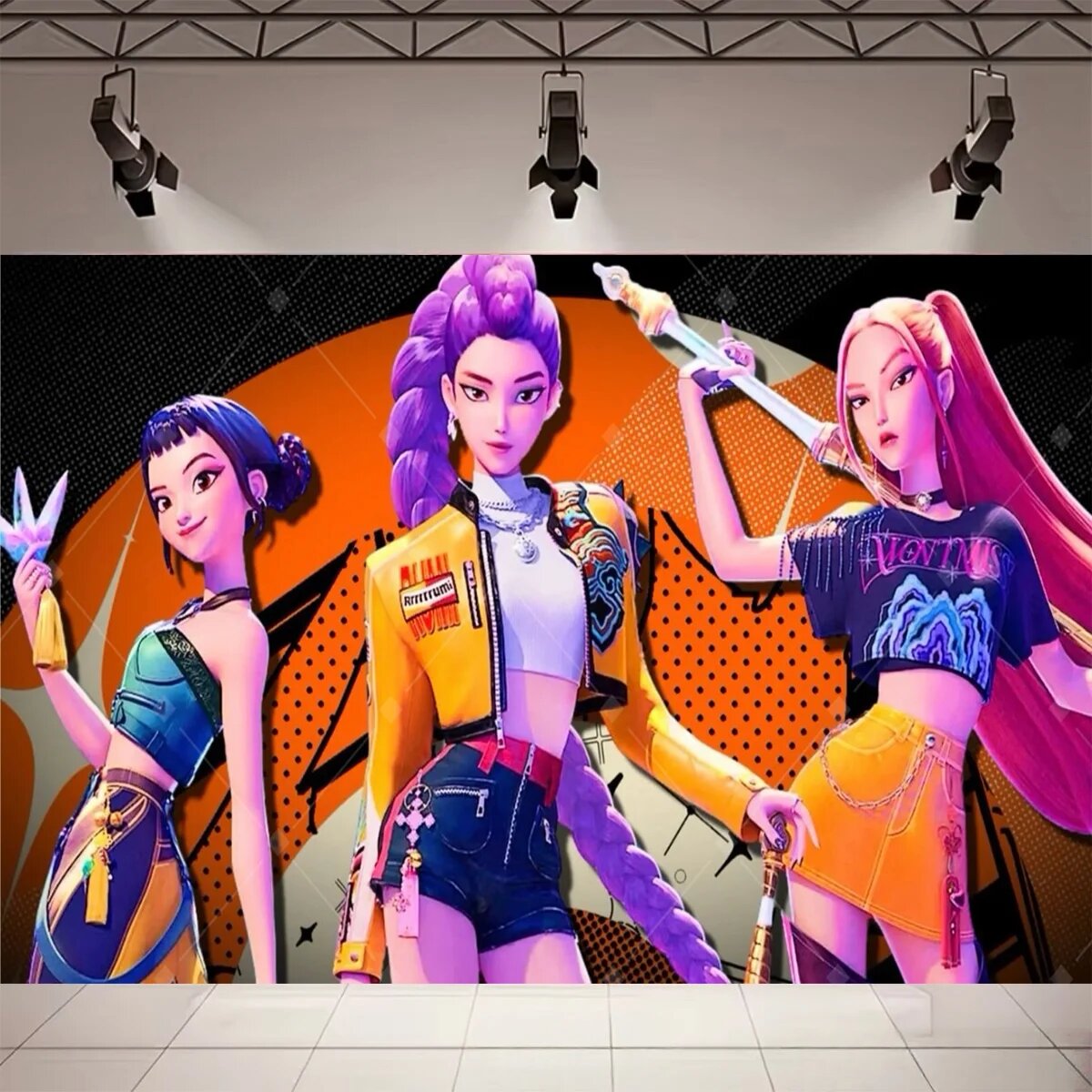 Фоновое полотно BEAST KINGDOM для дня рождения в стиле K-pop 180X120CM, LM-S4109