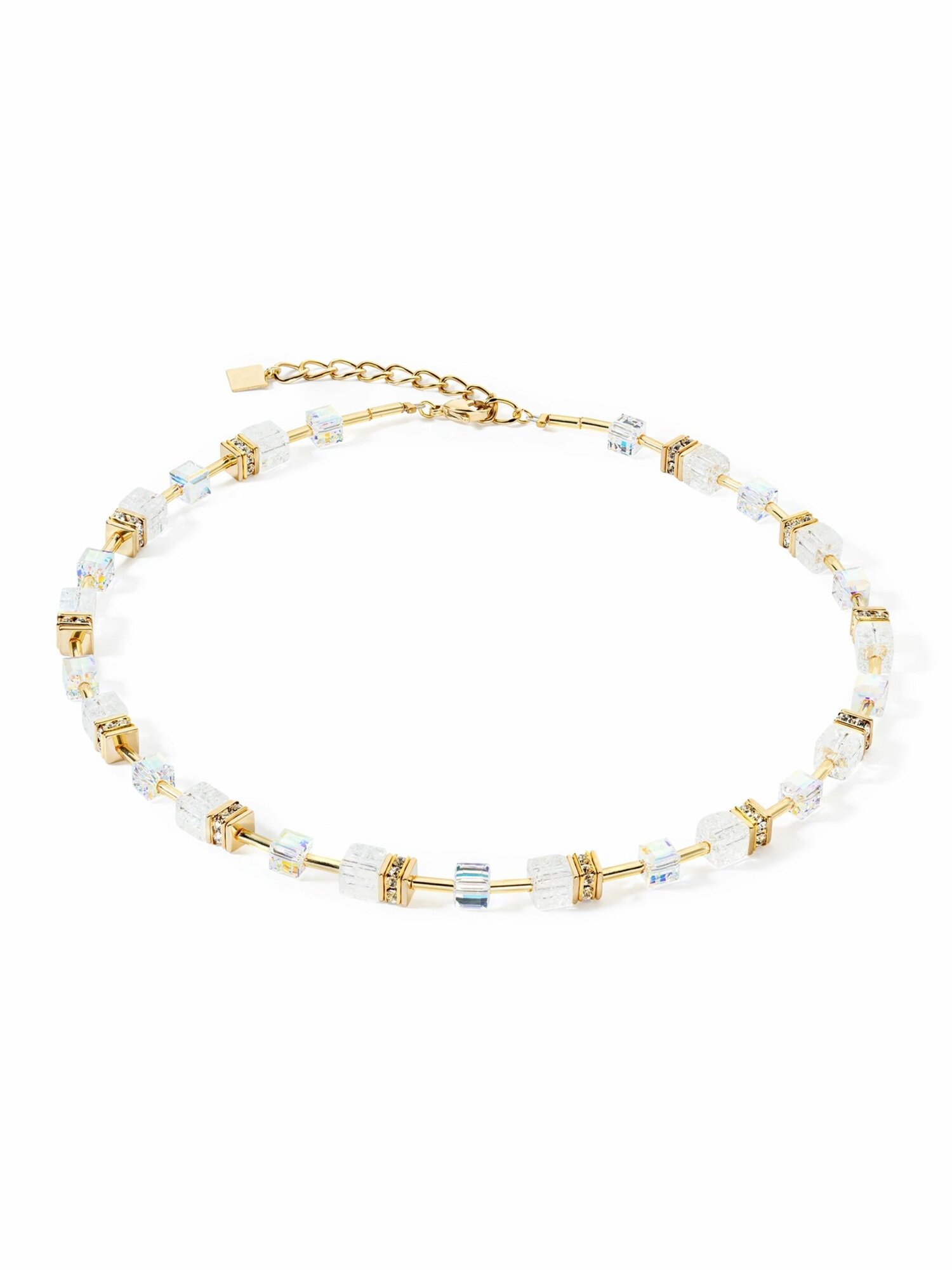 Колье, хрусталь, горный хрусталь, кристаллы Swarovski