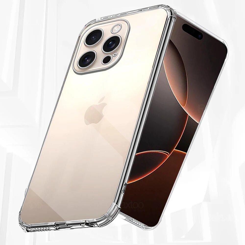 Прозрачный чехол с воздушной подушкой для iPhone 16 Pro Max Plus, защитный чехол For iPhone 16ProMax