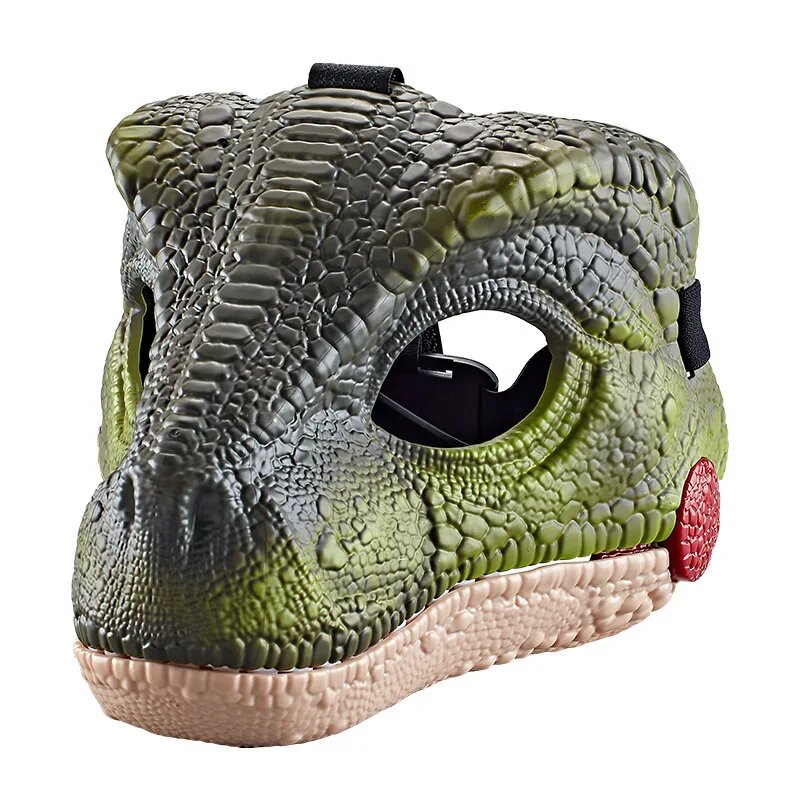 Маска динозавра Velociraptor зеленая из латекса B
