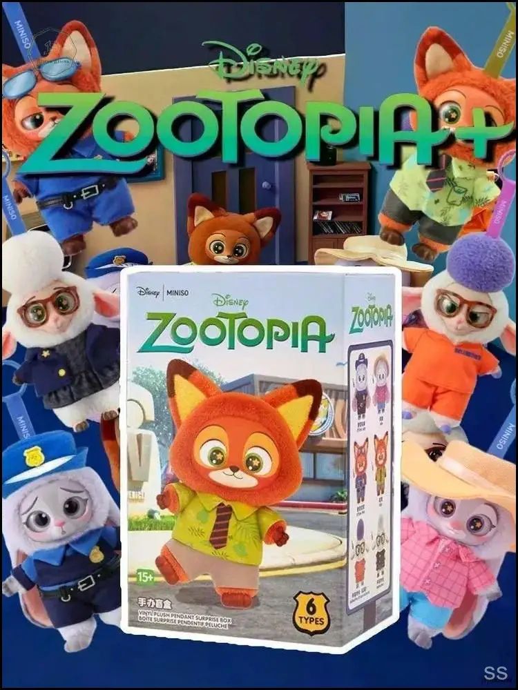 Zootopia Зверополис Лабубу Стич Labubu Stitch Игрушка сюрприз Blind Box miniso Zootopia Оригина