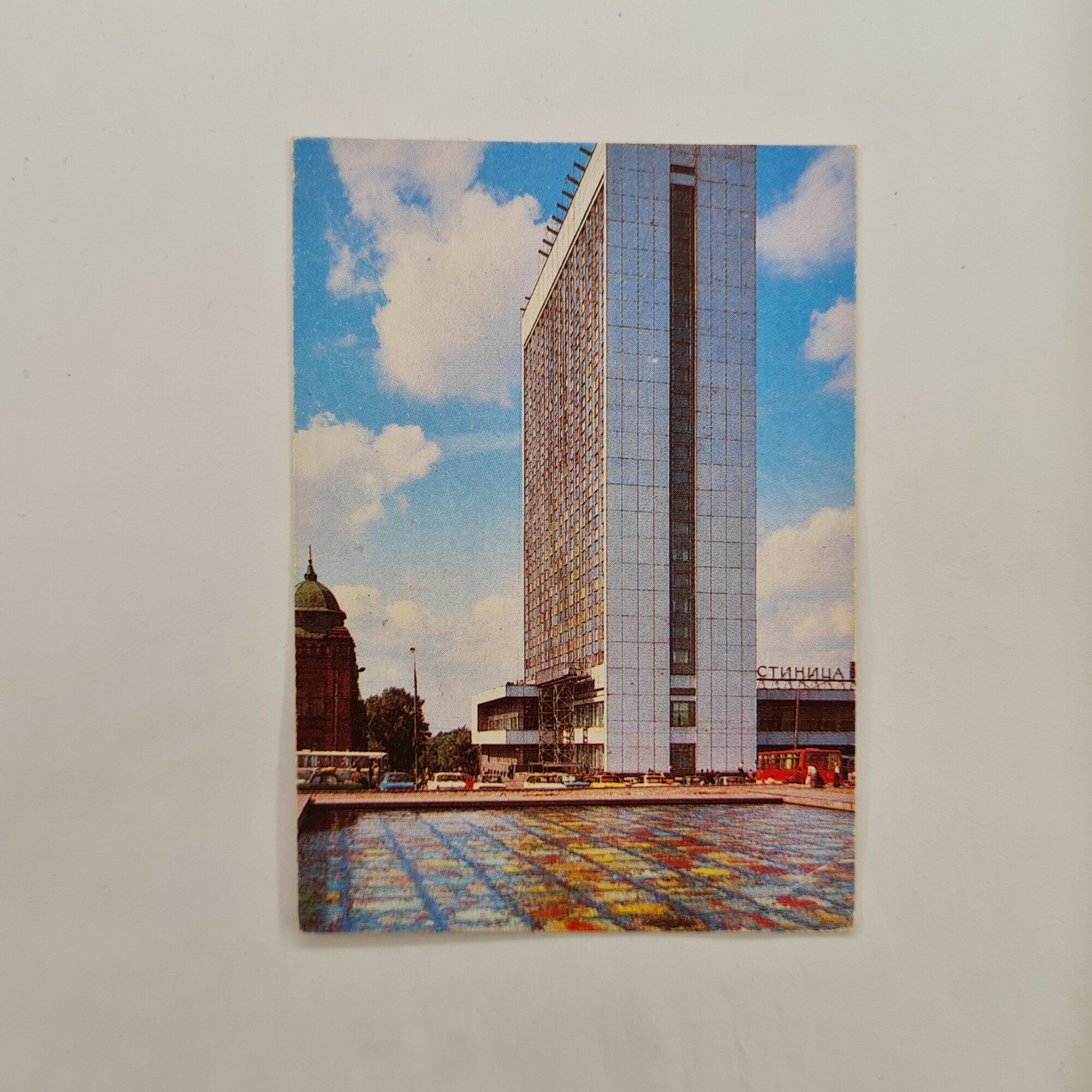 Карманный календарик 1989. Гостиница "Венец", архитектура и городской пейзаж. Календарь винтажный