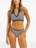 Купальник Seafolly Striped collared bikini top, размер 40, синий