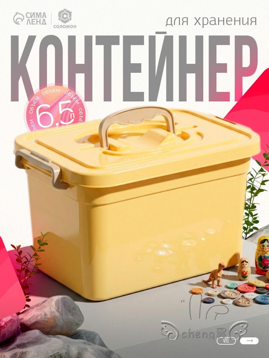 Соломон Контейнер для хранения вещей длина 30.5 см, ширина 30.00 см, высота 20 см.