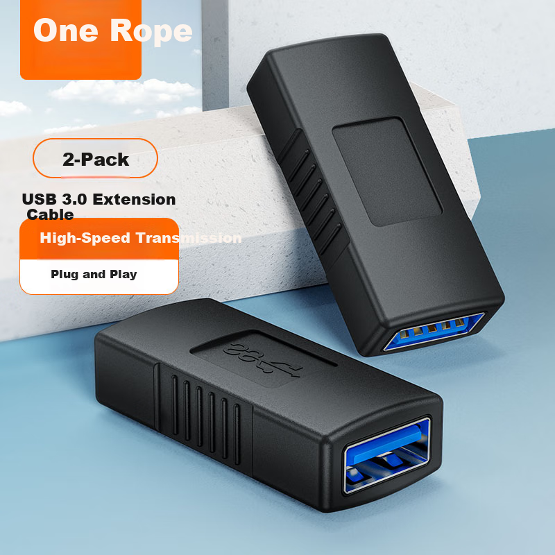 USB3.0 адаптер женский-женский двойной разъем конвертер 2 шт для ноутбуков клавиатур мышей и принтеров Модель：[USB3.0