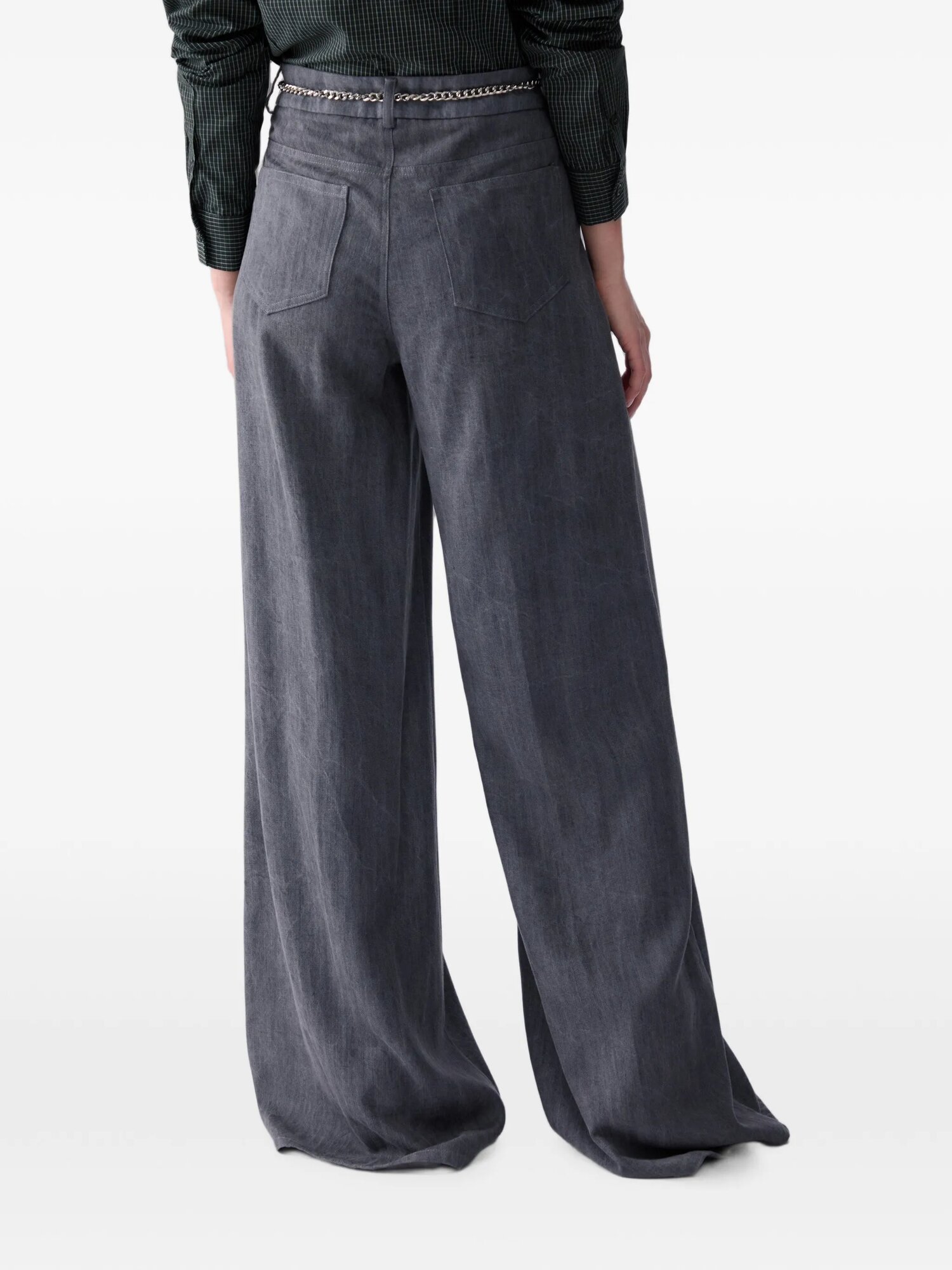 Брюки LIU JO Flare pants with belt, размер 48 — фото 1