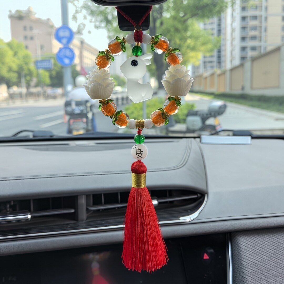 Ночная светящаяся фигурка оленя для автомобиля с элегантной подарочной коробкой - стиль с символом мира и красными