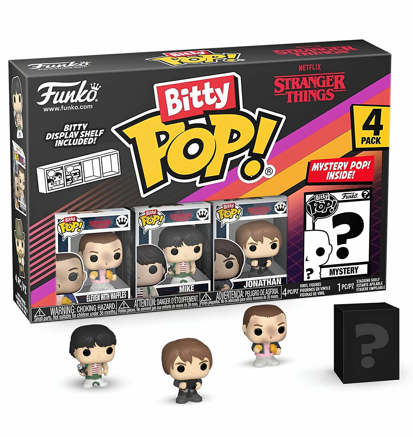 Набор фигурок Очень странные дела / Stranger Things / Одиннадцать 4шт (2.5см), статуэтки и фигурки