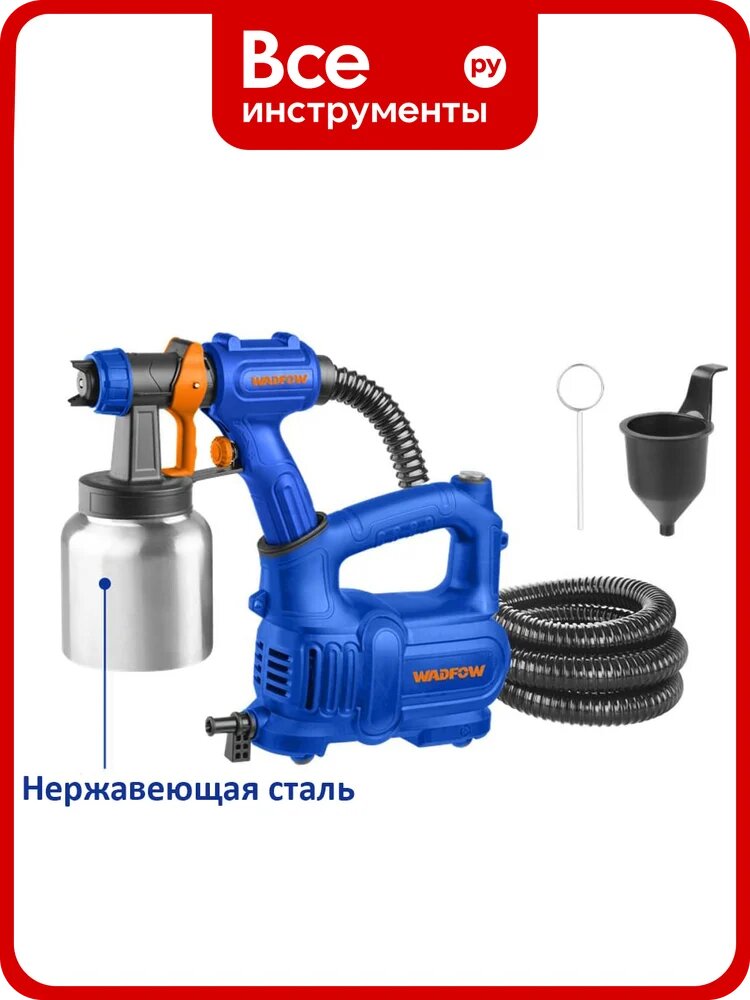 Краскораспылитель WADFOW 550 Вт, 800 мл 4 WEG2A51