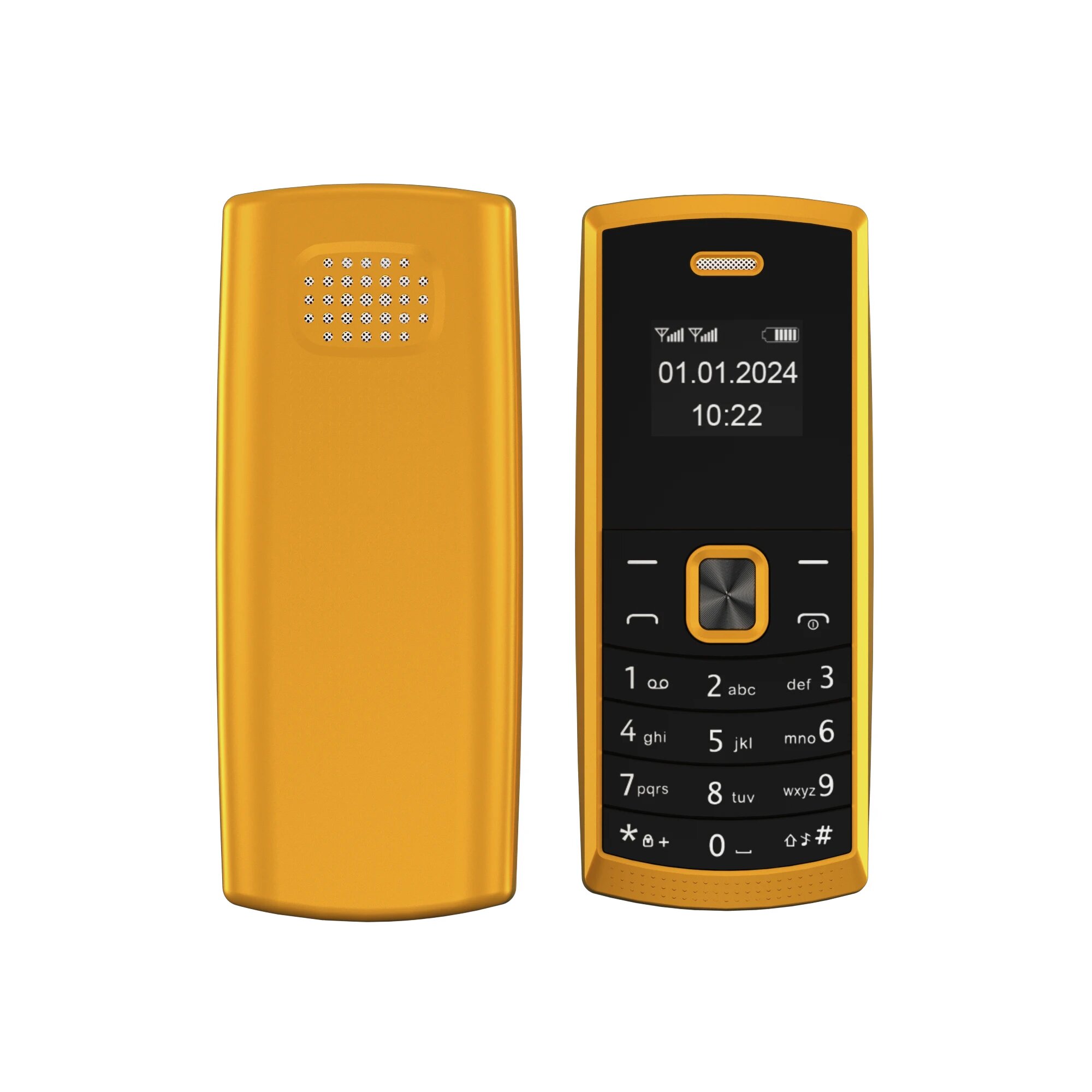 Мобильный Телефон SERVO BM01 2G GSM Mini С Двумя SIM-картами, Функцией Желтый, Оранжевый, Orange