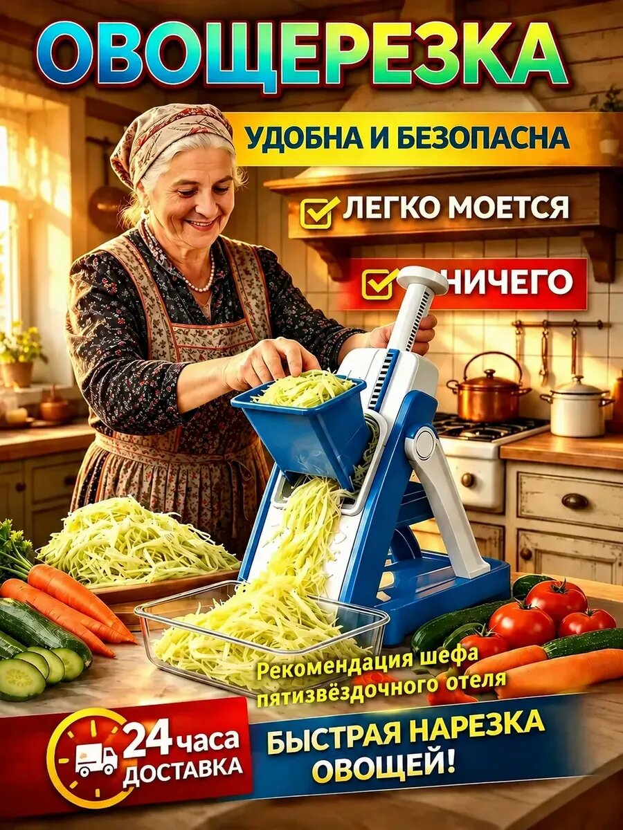 Ручная многофункциональная овощерезка