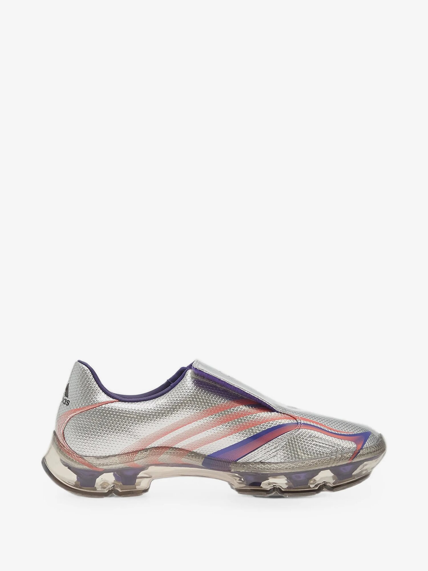 Слипоны adidas F50, размер 5 US, серебристый/красный