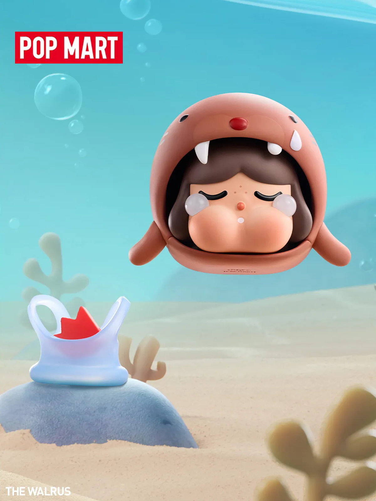 Коллекционная фигурка Слепая коробка Pop Mart CRYBABY Cry Me an Ocean Series Figures-THE WALRUS