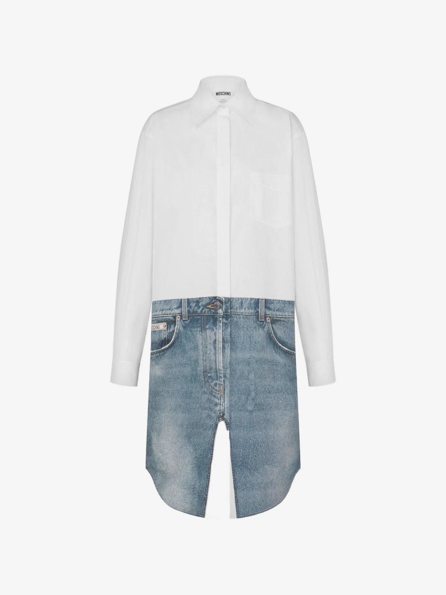Платье MOSCHINO Shirt-collar mini dress
