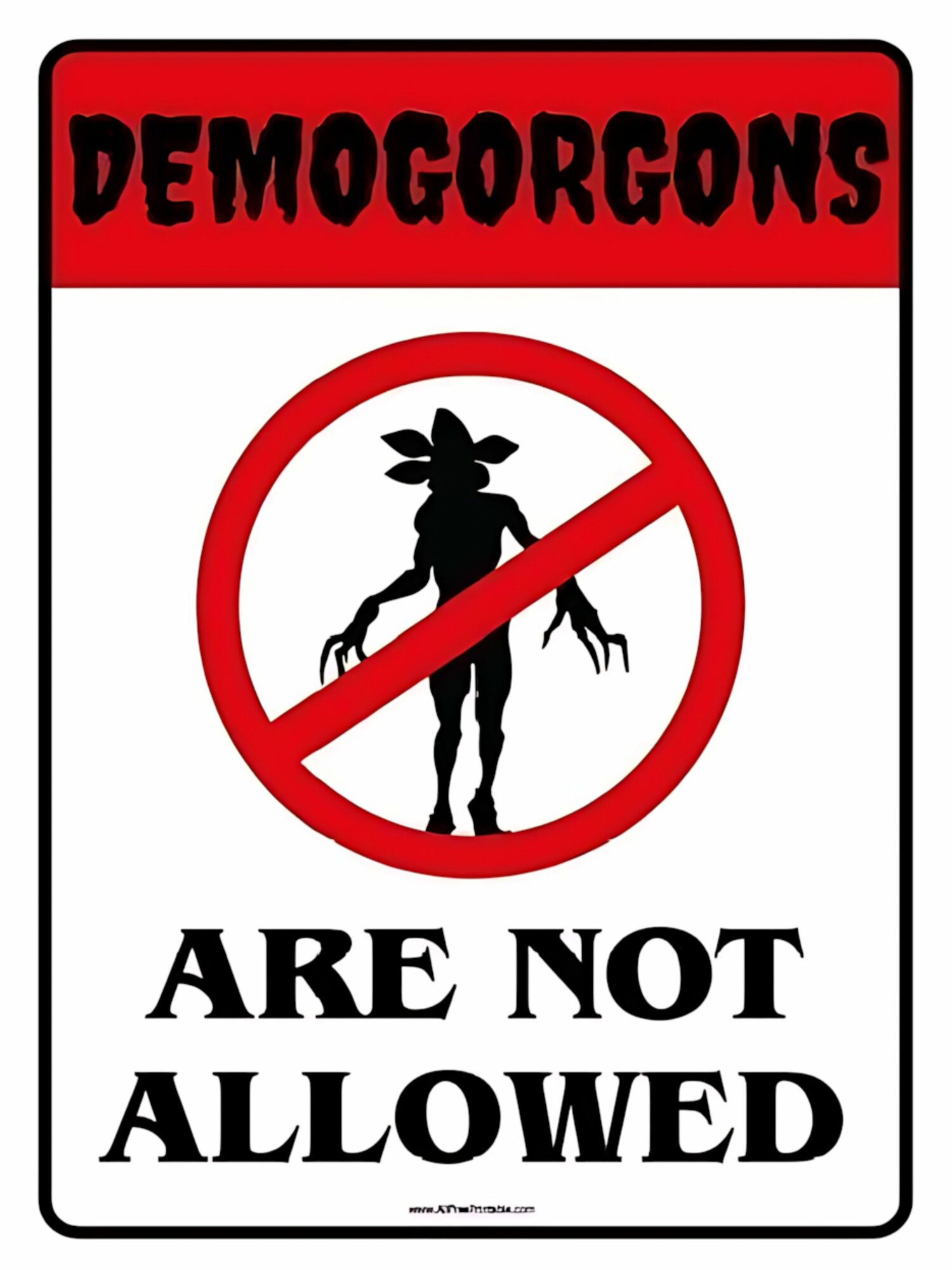 Постер интерьерный - DEMOGORGONS are not allowed — фото 1