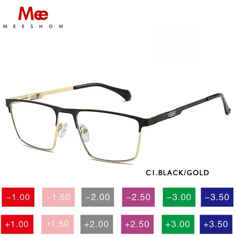 MEESHOW Металлические очки для чтения 6915-C1, +200