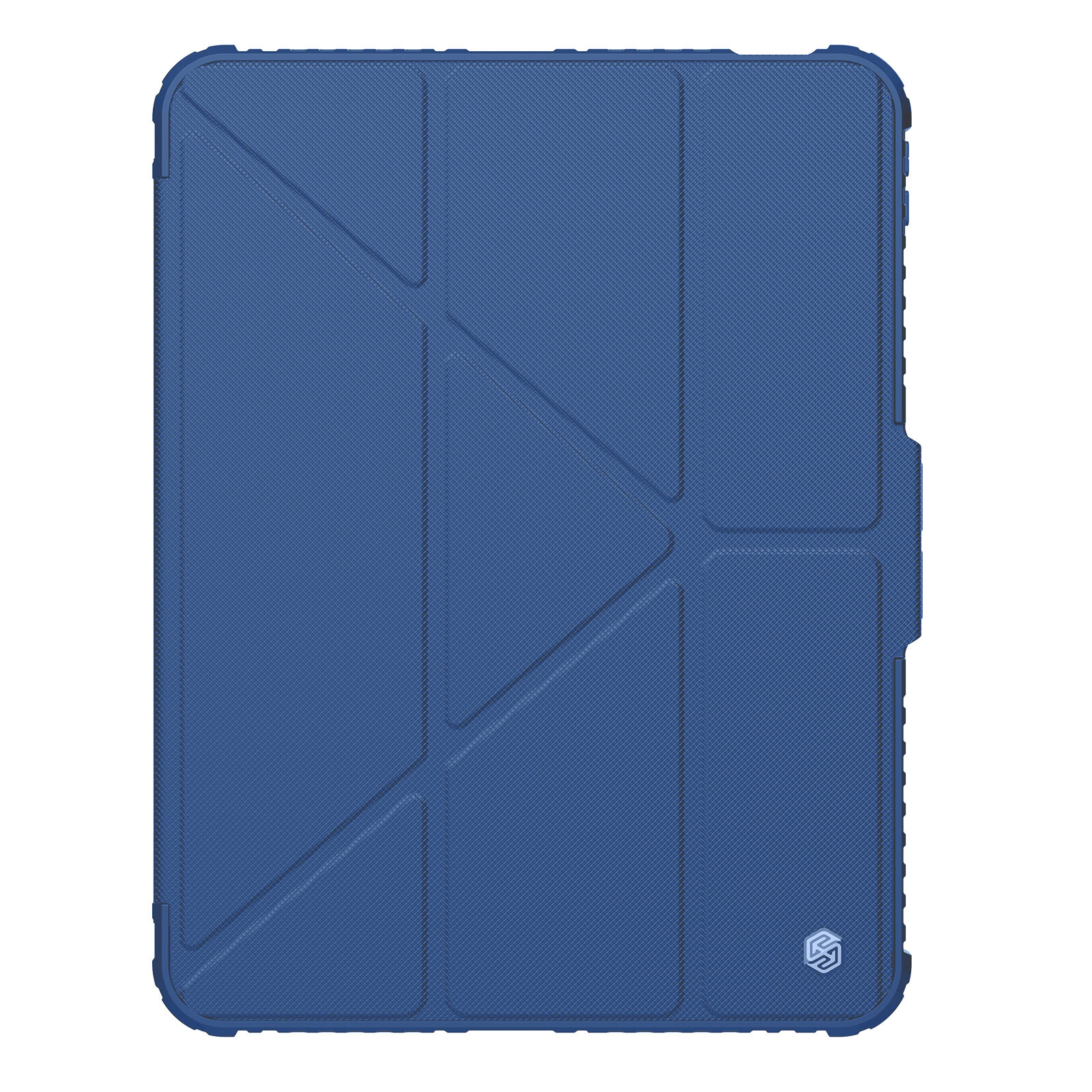 Чехол книжка синего цвета от Nillkin для Apple iPad Pro 11 с 2024 года, серия Bumper Pro Case-Multi Angle Folding Style, многофункциональный складной стиль