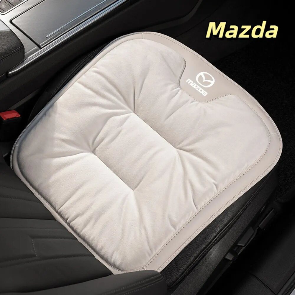 Подушка автомобильная на сиденье Mazda, Бархат, 1 шт.