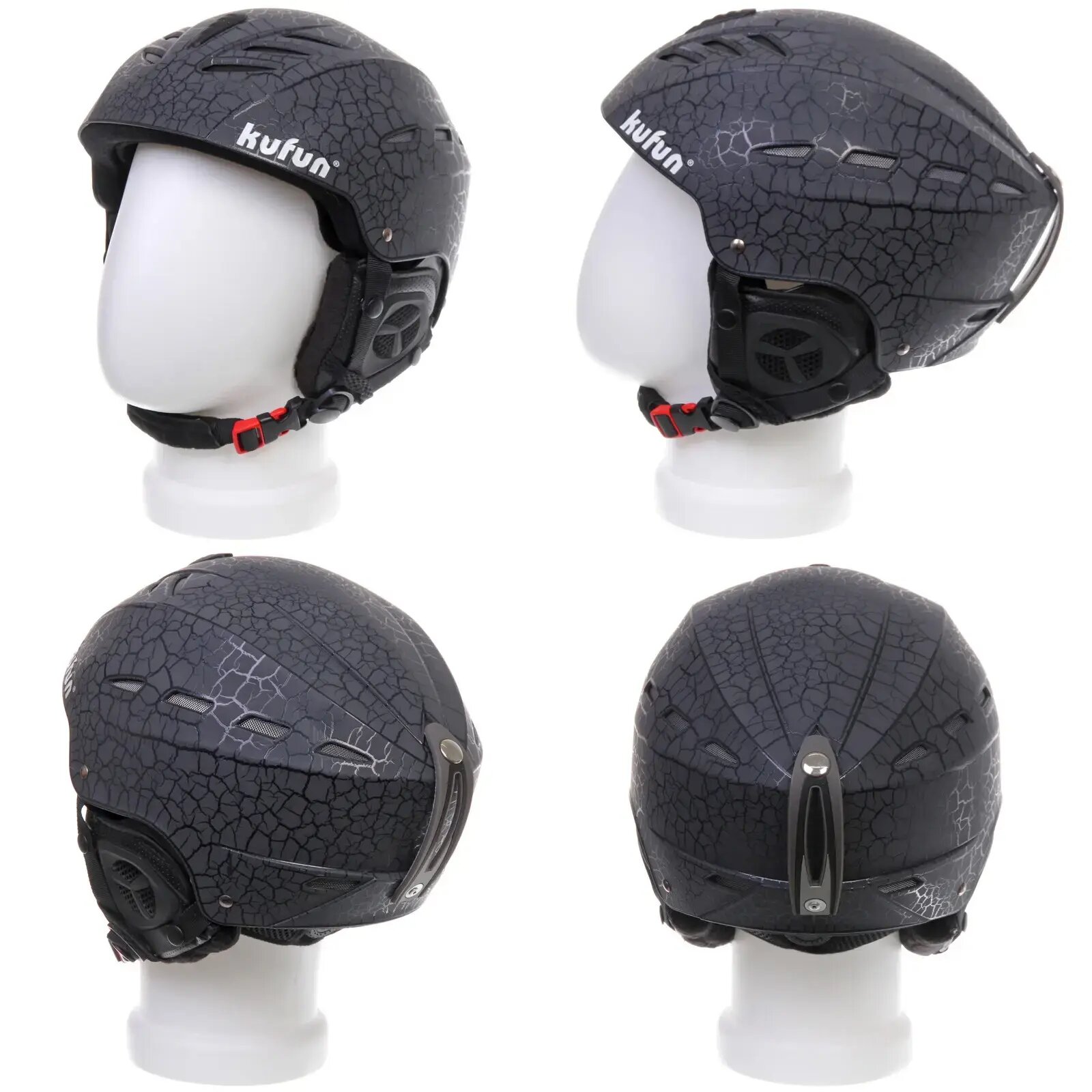 Шлем защитный для зимних видов спорта W-205 Black, размер L (59-61), комфорт и безопасность