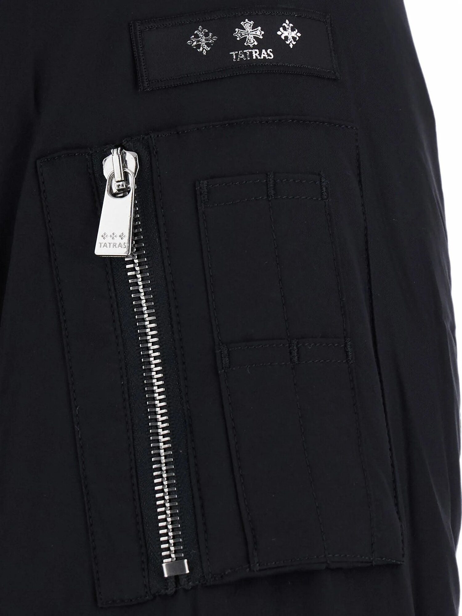 Куртка Tatras Osodo logo-patch zip-up bomber jacket, размер 50, black — фото 1