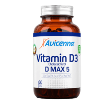 Витамин Д3 Avicenna D MAX 5 60 капсул для иммунитета и костей — фото 1