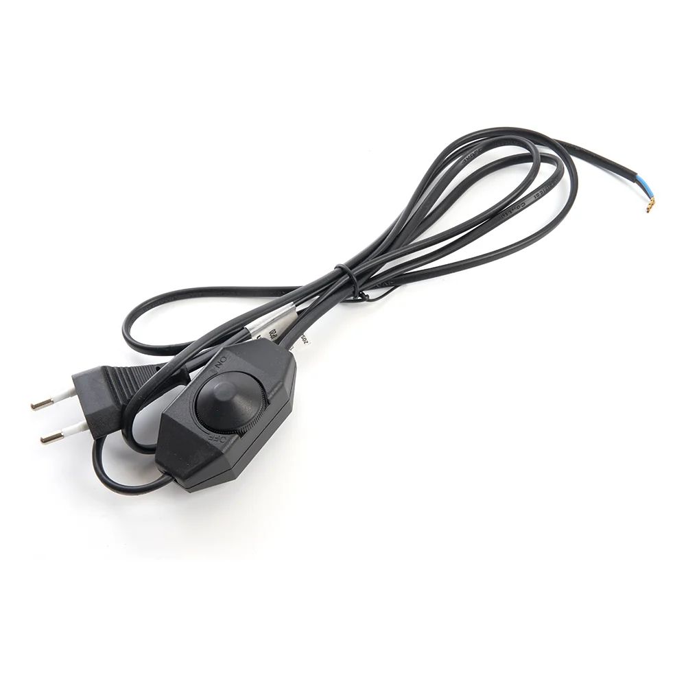 Сетевой шнур с диммером FERON 230V 1,5+0,5м, черный, DM103-200W 23059