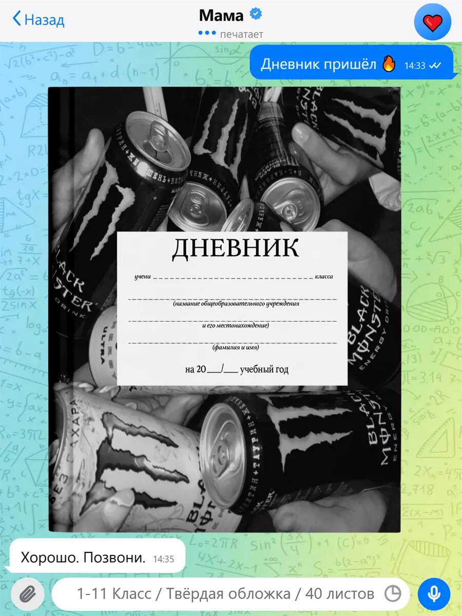 Школьный дневник с принтом y2k pinterest