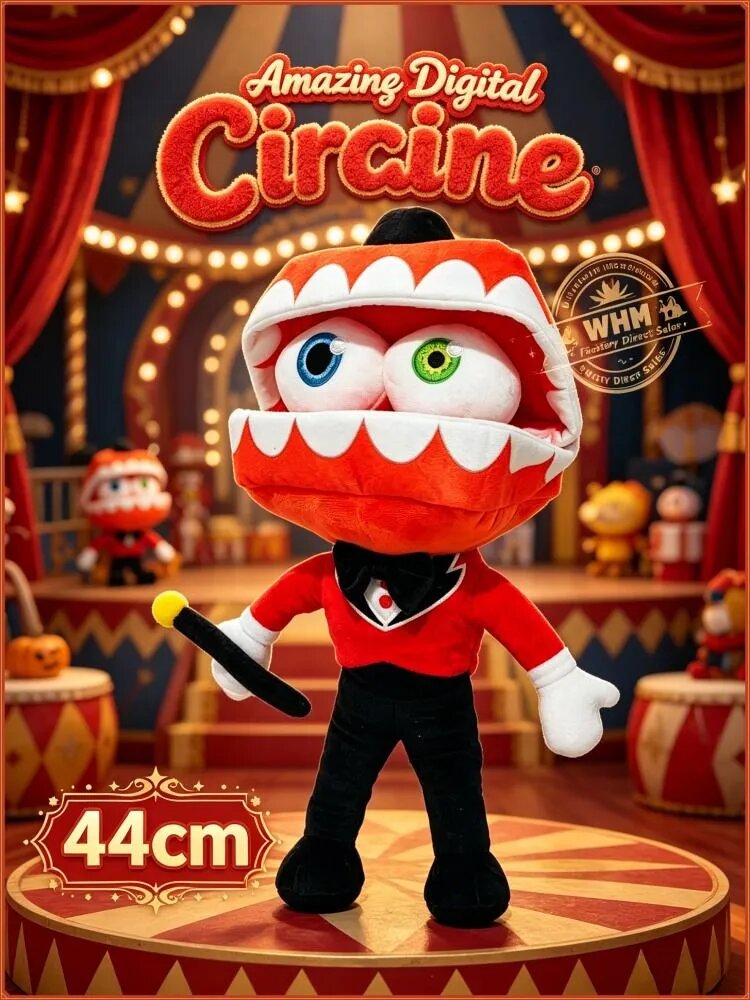 Плюшевая игрушка Кейн из The Amazing Digital Circus 44 см, мягкая игрушка для обнимания, подарок для фанатов и детей