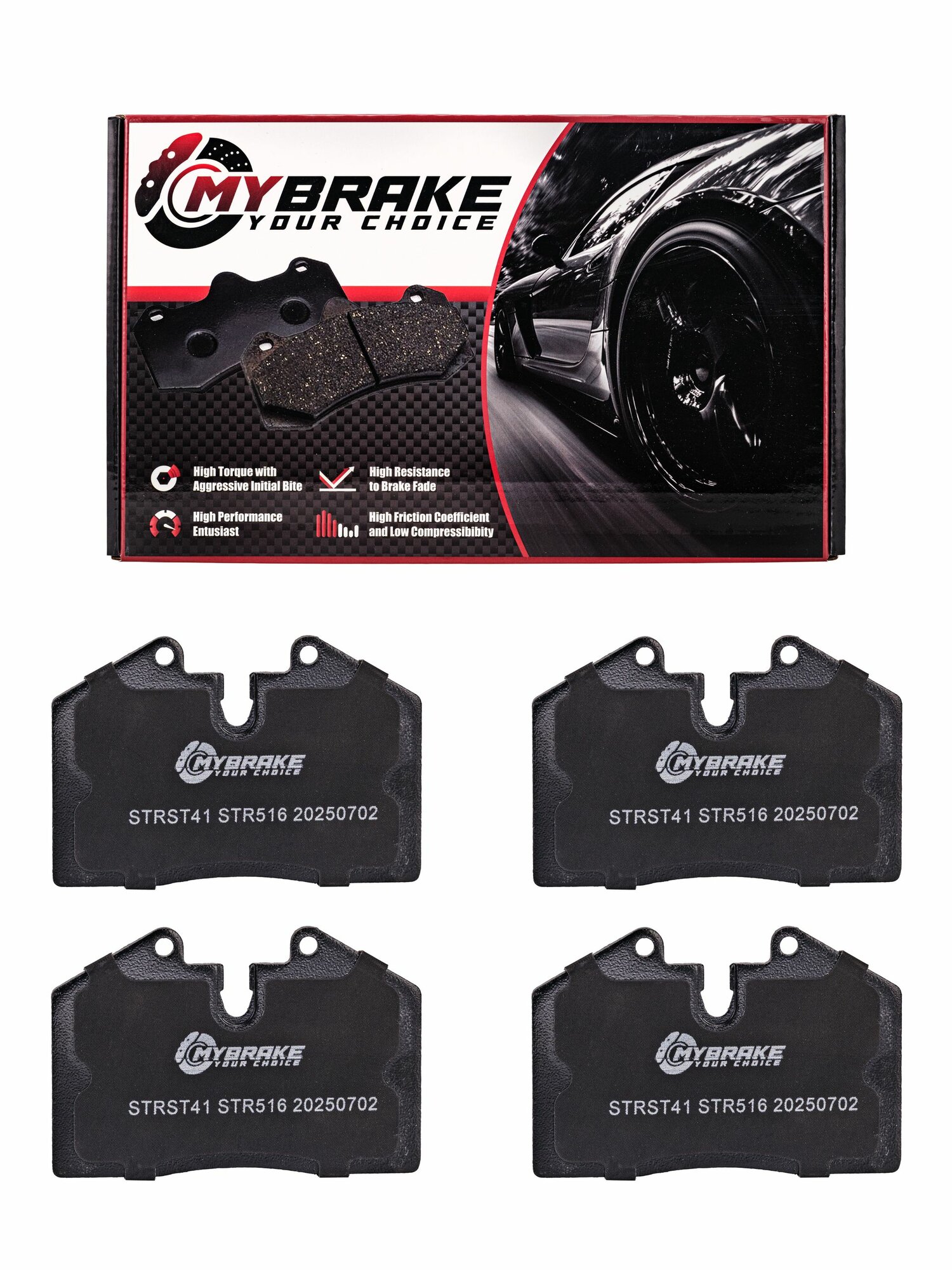 Тормозные колодки Mybrake STR задние StopTech ST41