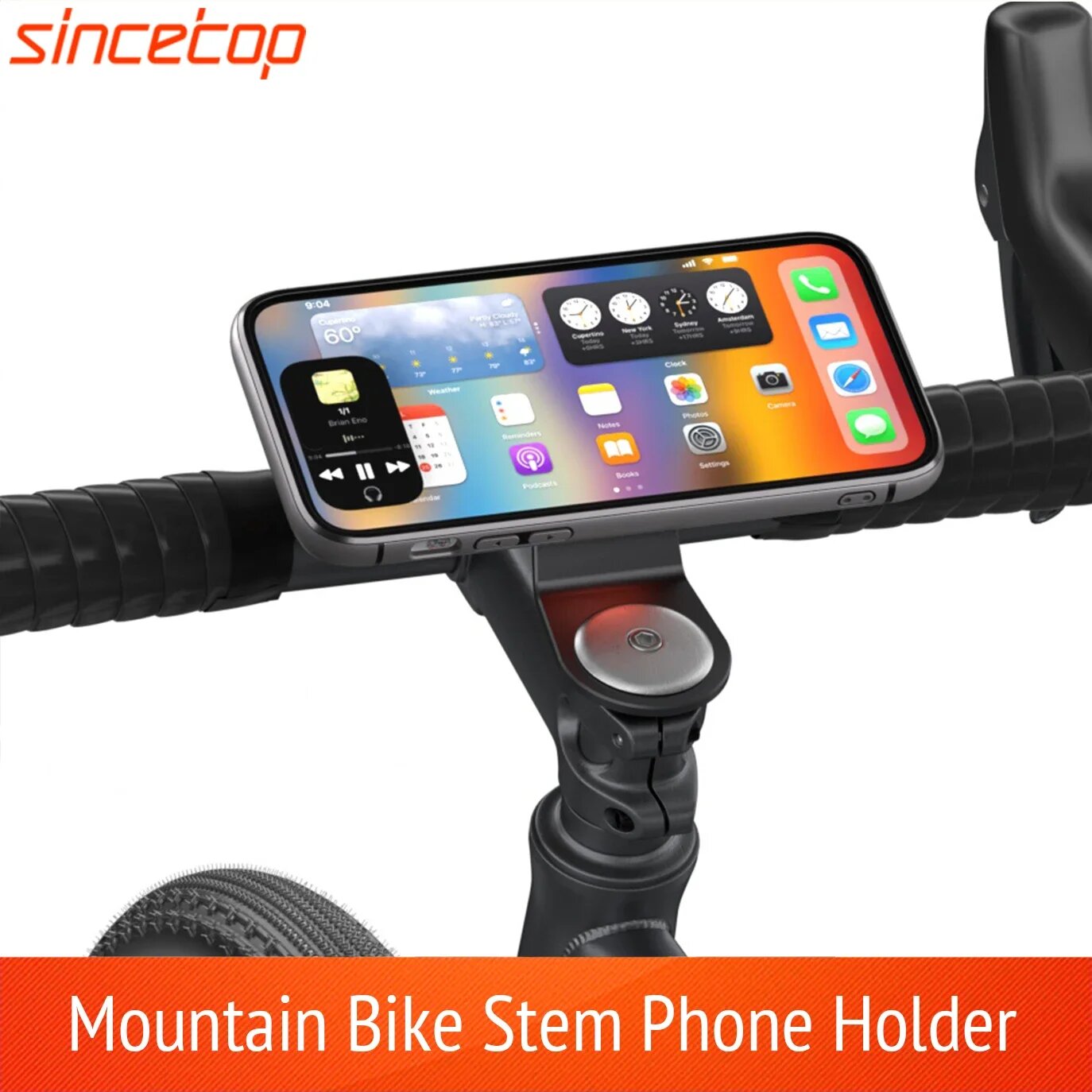Держатель для телефона для горного велосипеда для iPhone 16, 15, 14, 13, 12, 11 Mount Kit - i17MAX