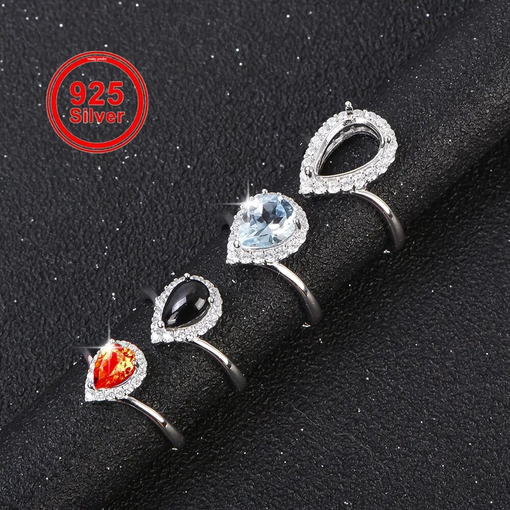 Фурнитура для колец Weainy из серебра 925 6x8mm