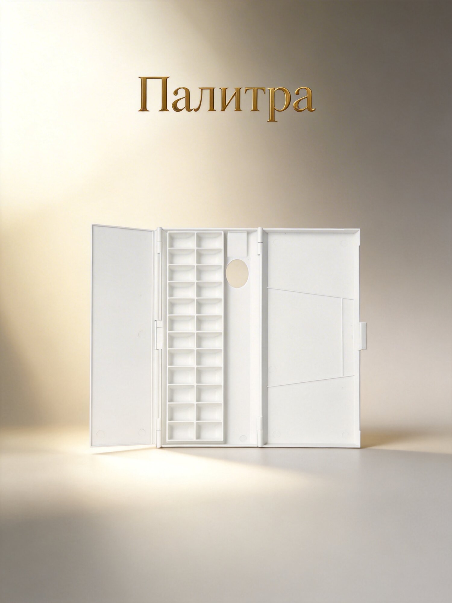 Переносной Смешивающий Ящик Для Водных красок Прямоугольный 26.3X12.1X2.4CM