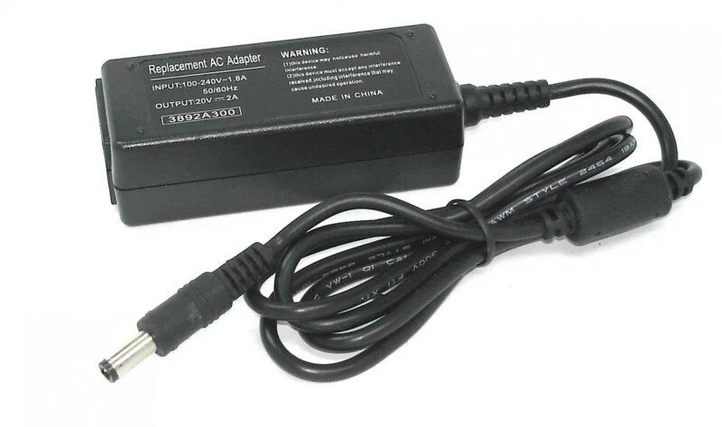 Блок питания (сетевой адаптер) для ноутбуков Delta 20V 2A 5.5x2.5 REPLACEMENT